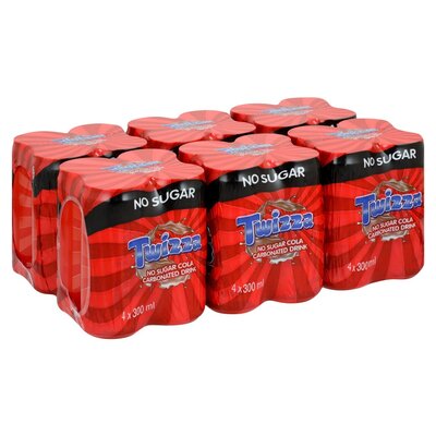 Twizza No Suagr Cola Flavoured Carbonated Drink 300ml x 24 | PnP