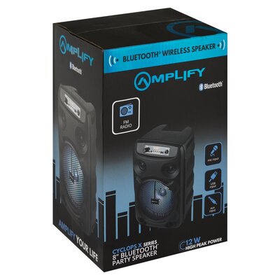 AMPLIFY Cyclops X Series 8 Inch Bluetooth Party Speaker | PnP