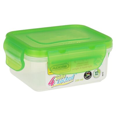 Addis 4 Side Locked Rectangle Storage Container 200ml | PnP