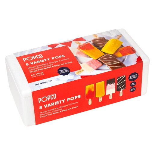 Popco Variety Pops Multipack 110ml 8 Pack | PnP