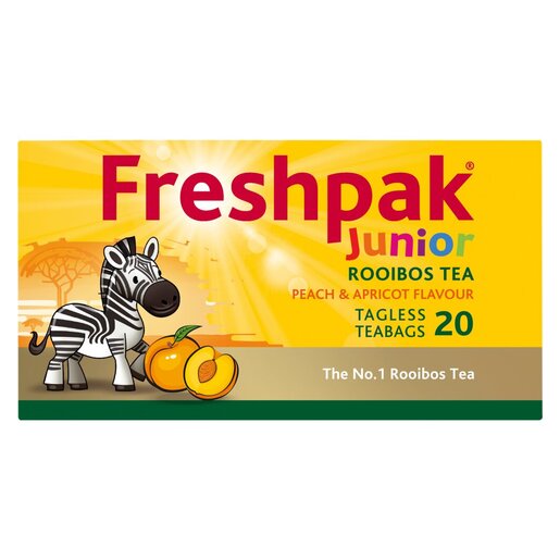 Freshpak Junior Peach & Apricot Flavour Rooibos Tea 20 Pack | PnP