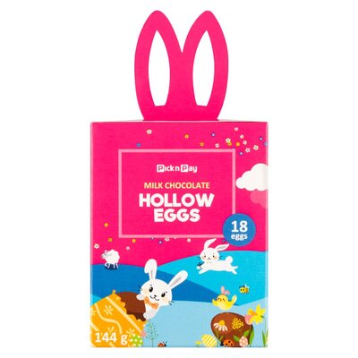 PnP Milk Chocolate Hollow Eggs 18 Pack | PnP