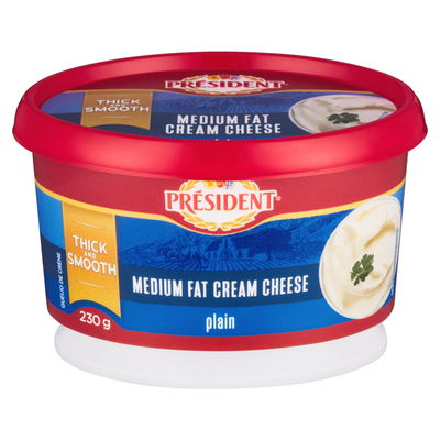 President Plain Thick & Smooth Cream Cheese 230g | PnP