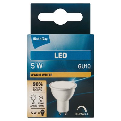 PnP 9w GU10 Warm White Dimmable LED (Downlighter) | PnP
