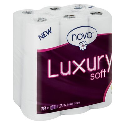 Nova Luxury Soft 2 Ply Toilet Paper 18 Pack | PnP