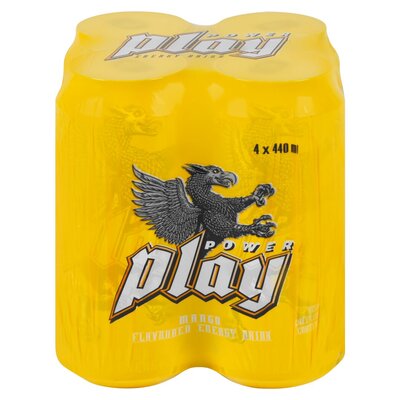 Power Play Energy Drink Mango 4 x 440ml | PnP