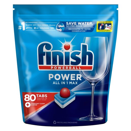 Finish Auto Dishwashing All in One Max Tablets Regular 80's | PnP