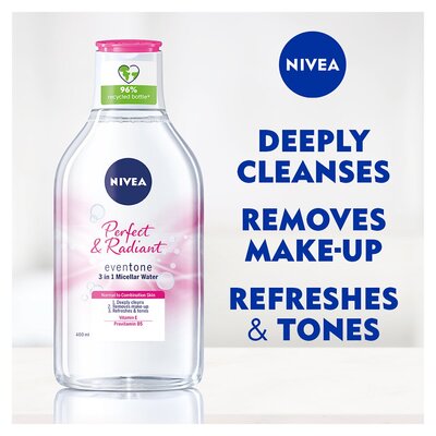 Nivea Perfect & Radian 3 in 1 Micellar Water 400ml | PnP