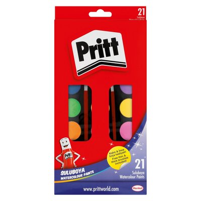 Pritt 12 Watercolours Paint & Brush Set | PnP
