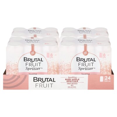 Brutal Fruit Ruby Apple Spritzer 24 x 500ml | PnP