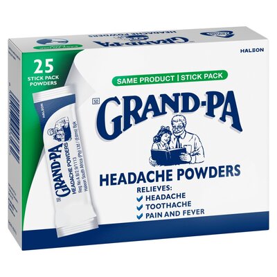 Grand-pa Headache Powder Regular Stick Pack 25s | PnP