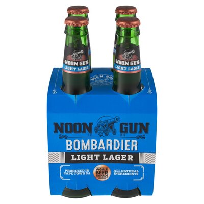 Noon Gun Bombardier Light Lager 340ml x 4 | PnP