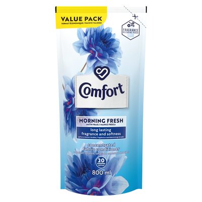 Comfort Morning Fresh Concentrated Laundry Fabric Softener Refill 800ml ...