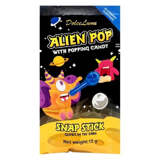 Dolcelume Blueberry Flavoured Alien Pop With Popping Candy 15g | PnP