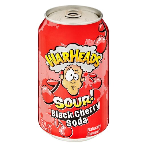 Warheads Sour Black Cherry Soda 355ml | PnP