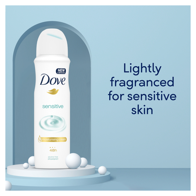 Dove Sensitive Antiperspirant Deodorant Body Spray 150ml | Smart Price ...