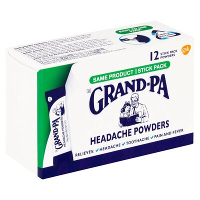 Grand-pa Headache Powder Regular Stick Pack 12s | PnP