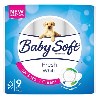 Baby Soft White 2 Ply Toilet Paper 18 Pack | PnP