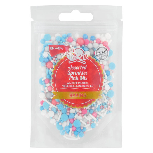 PnP Assorted Sprinkles Pink Mix 30g | PnP