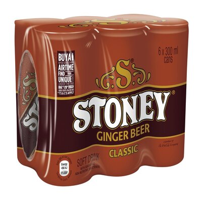 Stoney Ginger Beer Can 6 x 300ml | PnP