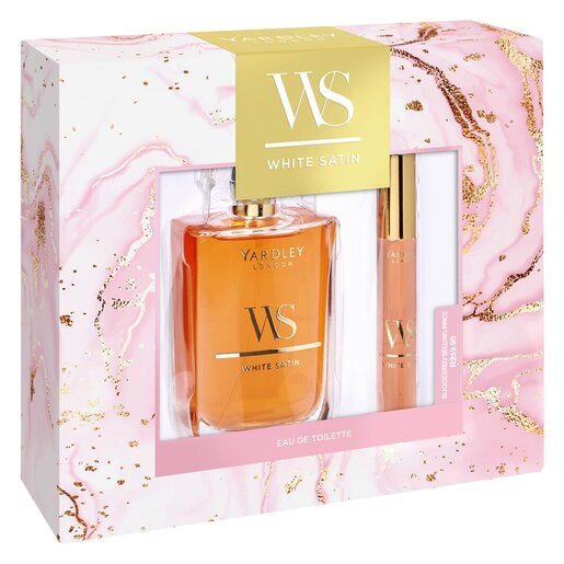 Yardley White Satin Eau De Toilette Gift Set 2 Piece | PnP