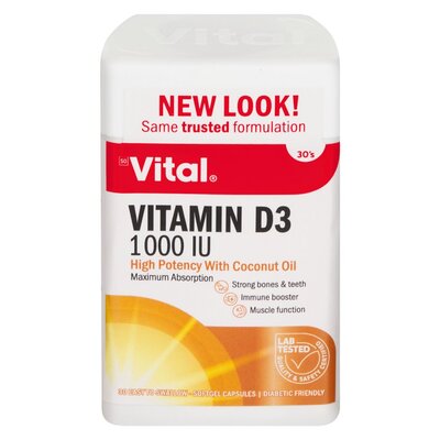 Vital Vitamin D3 Capsules 30's | PnP