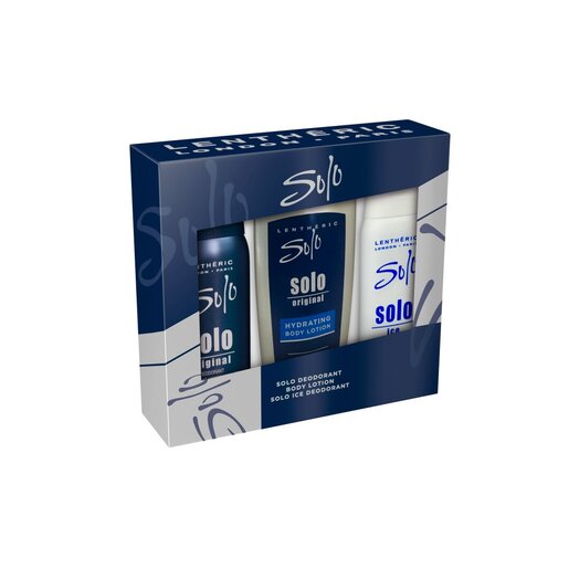 Lentheric Solo Ice Parfum Pour Homme, Deodorant Spray & Body Lotion 3 ...