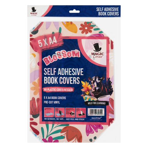 Magic Cover A4 Self Adhesive Book Cover 5 Pack | PnP