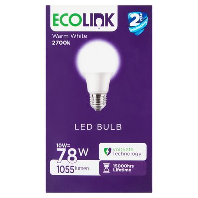 EcoLink Warm White 10W E27 LED Light Bulb | Smart Price Specials | PnP Home