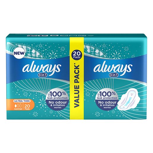 Always Normal Ultra Thin Sanitary Pads 20 Pack | PnP