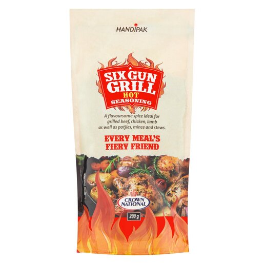 Crown Natiional BBQ Six Gun Grill Hot Seasoning 200g | PnP