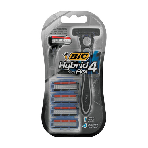 Bic Hybrid4 Razor + 4 Blade | PnP