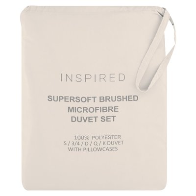 Inspired Microfibre Duvet Stone Set Three Quarter | PnP