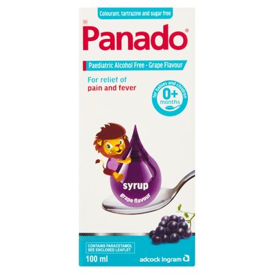 Panado Syrup Grape Alcohol & Sugar Free 100ml | PnP