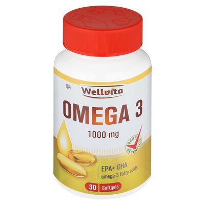 Wellvita Omega 3 1000mg Soft Gels 30 Tablets | PnP