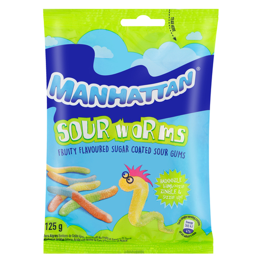 Manhattan Jellyland Sour Worms 125g | PnP