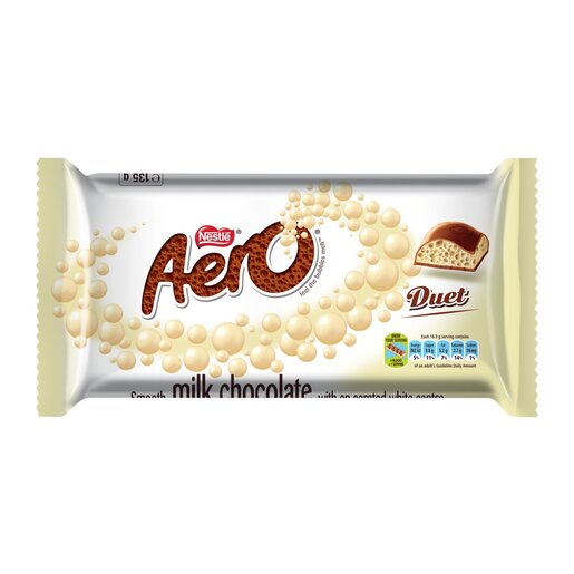 Nestle Aero Duet Smooth Milk Choc with a White Aerated Centre 135g | PnP