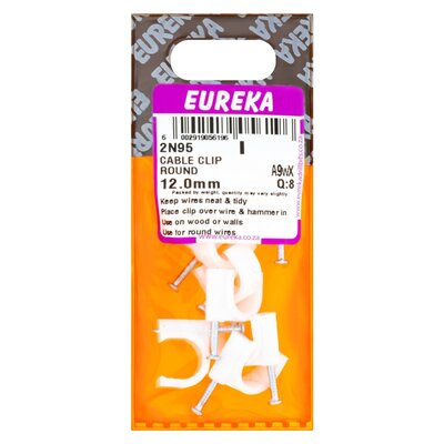 Eureka Round Cable Clip 12.0mm 8 Pack | Smart Price Specials | PnP Home
