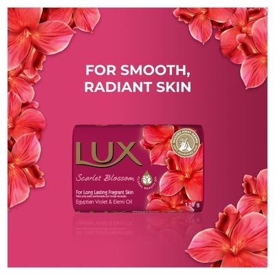 Lux Scarlet Blossom Cleansing Bar Soap 175g | PnP