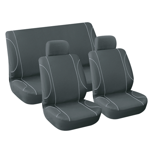 Stingray Monaco Black & Grey 6 Piece Car Seat Cover Set | PnP