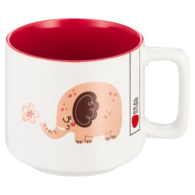 Real Home Assorted Kids Stoneware Mug With Animal Print 320ml | PnP