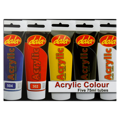Dala Student Acrylic Paint Kit 5 X 75ml | PnP
