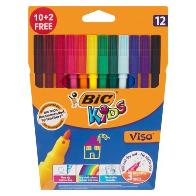 BIC Kids Visa Felt Pens 12 Pack | Smart Price Specials | PnP Home