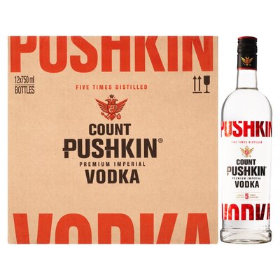 Count Pushkin Premium Vodka 750 ml x 12 | PnP