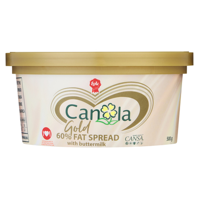 Epic Canola Gold 60% Fat Spread Tub 500g | PnP