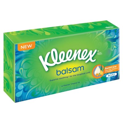 Kleenex Balsam 3Ply Tissues 56 Pack | PnP