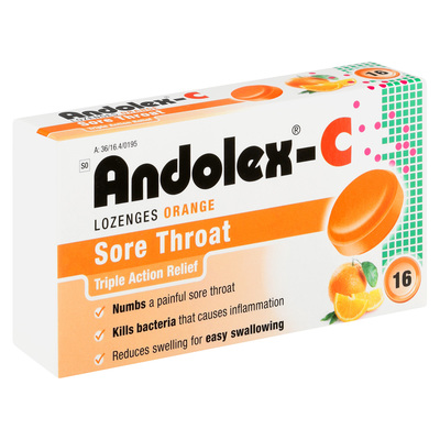 Andolex Orange Lozenges 16s | PnP