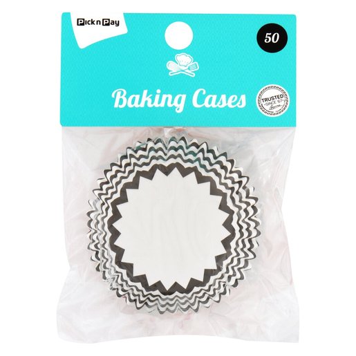PnP Black Chevron Strip Baking Cases 50 Pack | PnP