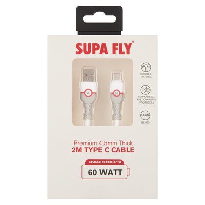 Supa Fly Premium C To C Cable 4.5mm x 1.5m | PnP