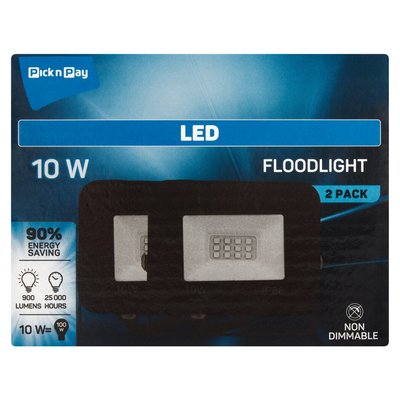 PnP 10w Led Floodlight Twin Pack | PnP
